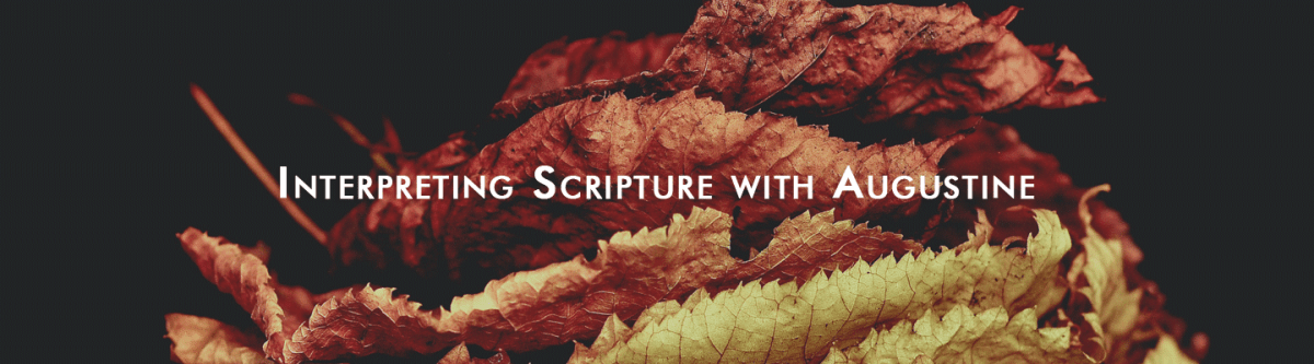 Interpreting Scripture with Augustine | conversant faith